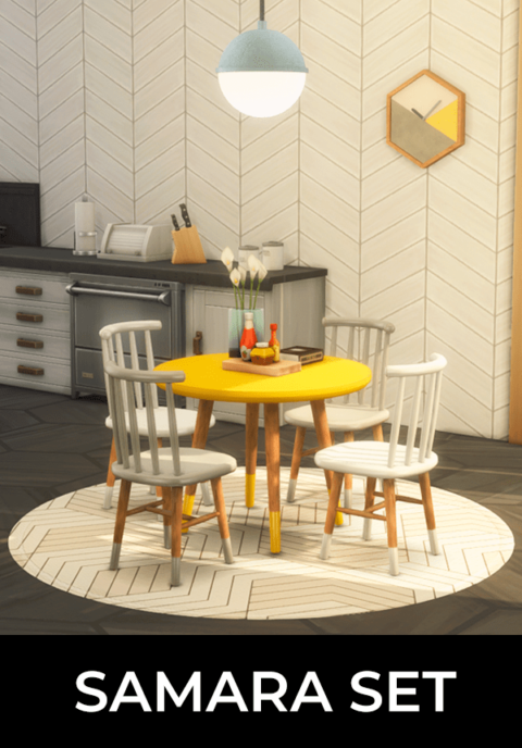 Samara Dining Set (Sims 4 CC)