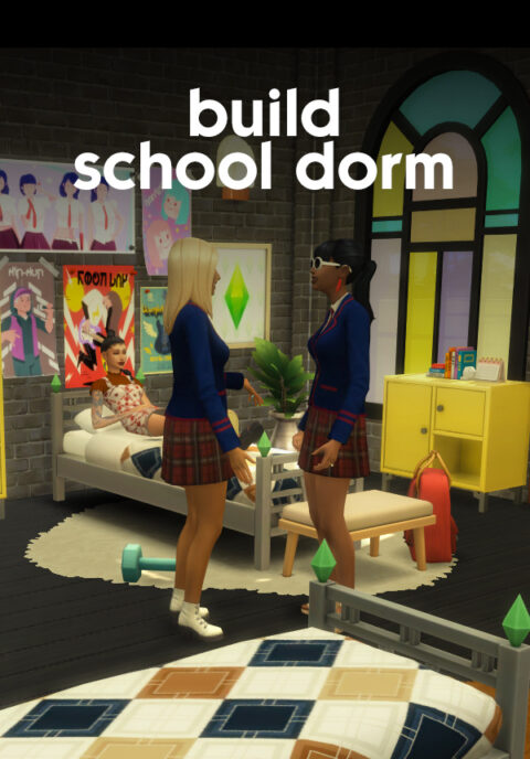 Boarding School Dorm (Sims 4 Build Room)