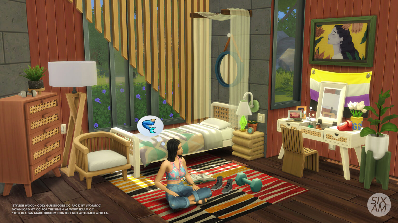 Sims 4 CC Furniture Series - Beautiful Stylish-Wood Collection