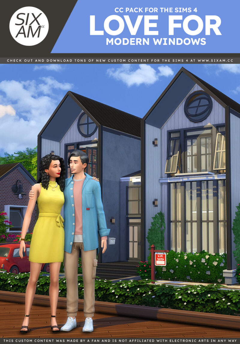 Love For Modern Windows (Sims 4 CC Pack)