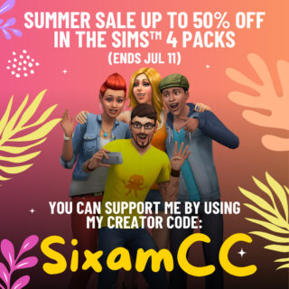 Sixam CC - Custom Content For The Sims 4