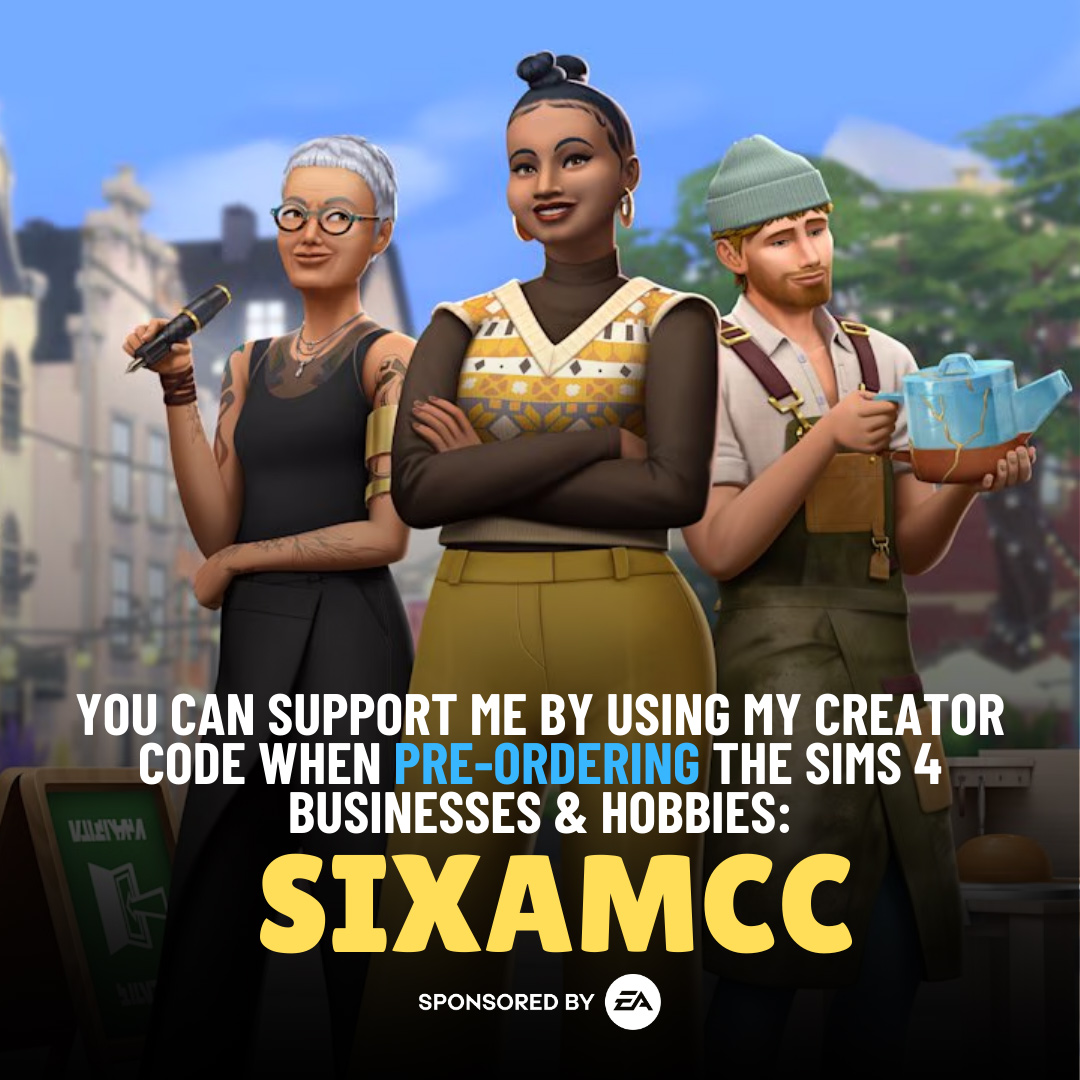 Sixam CC - Custom Content For The Sims 4